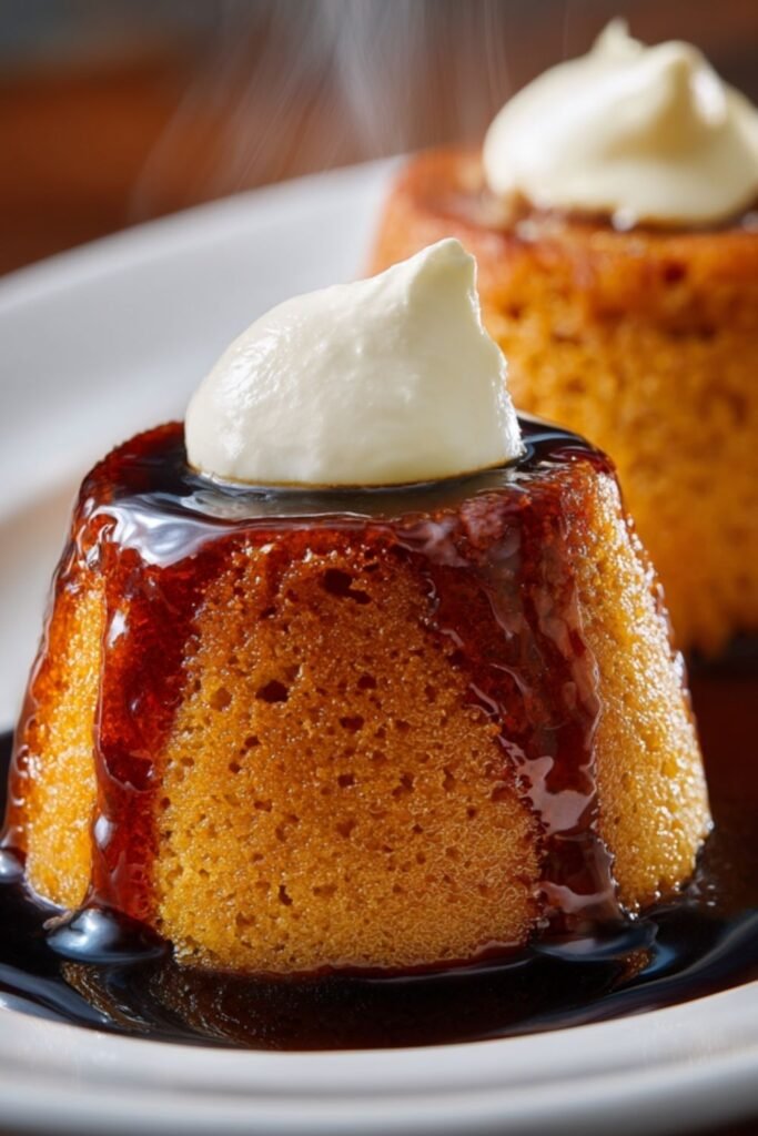 Light and Fluffy Treacle Sponges Recipe - Pure Delicious